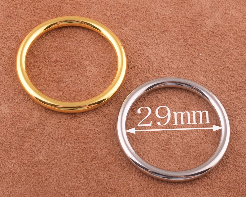 Metal O Ring 6pcs gold/light gold/silver NON welded O Buckle | Etsy