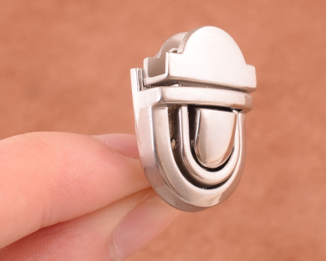 Metal Bag Press Locks 20*27mm Catch Tuck Purse Lock,silver Twist Turn ...