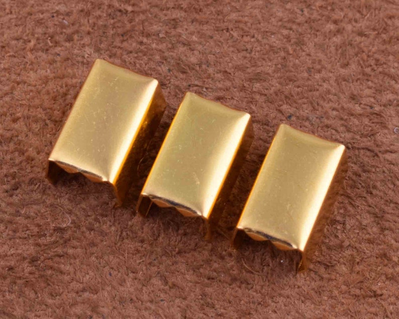 Ribbon Clamps Gold Clamps Crimp Ribbon End117mm Fastener | Etsy