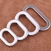 Flat Oval O Rings Purse Rings Silver O Rings Oval Buckle Strap ...