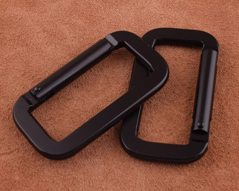 10 Pcs Large Carabiner4820mm Black Aluminum - Etsy