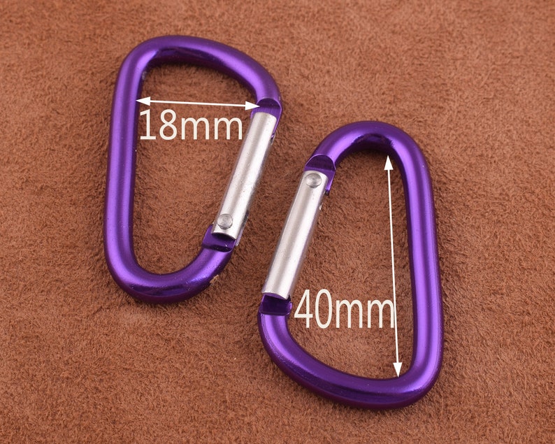 Carabiner Camp Snap Hook 4018mm Purple Carabiner Clip | Etsy