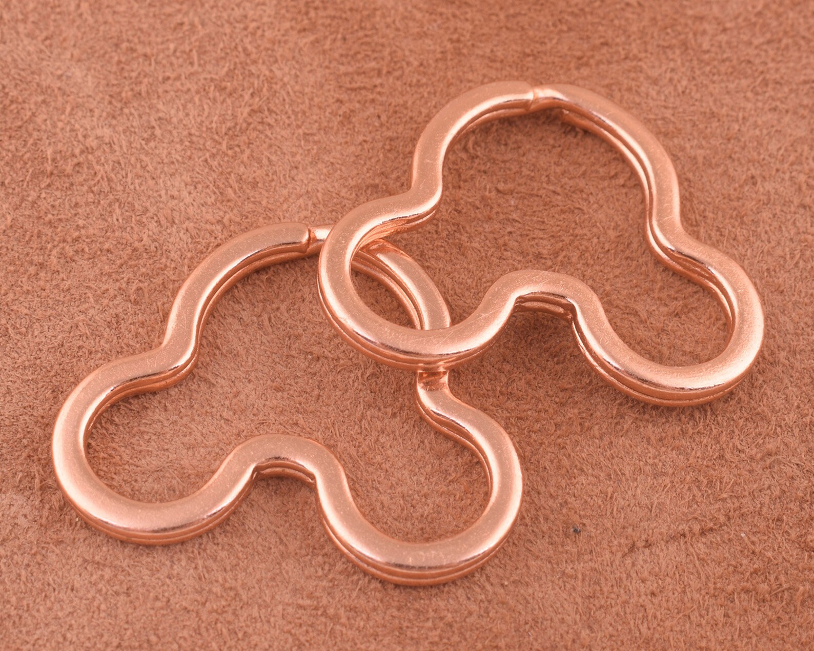 Silver/rose gold Mickey Mouse shaped key ring32 38mm Cute | Etsy