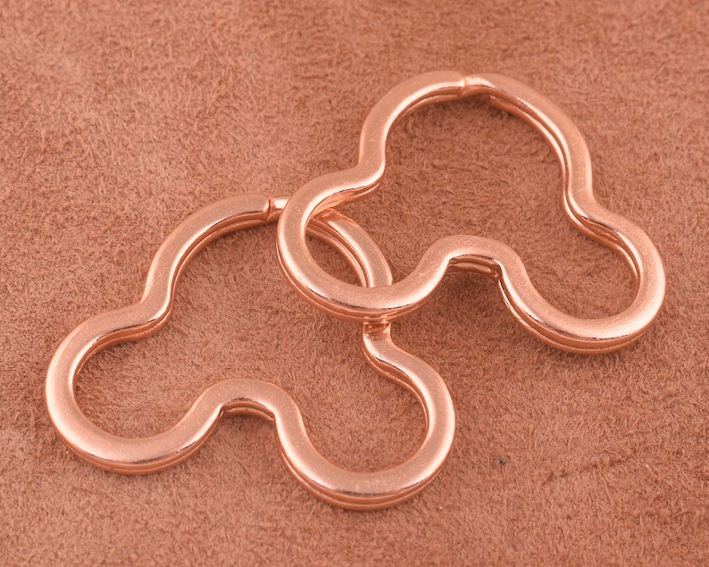 Silver/rose gold Mickey Mouse shaped key ring32 38mm Cute | Etsy