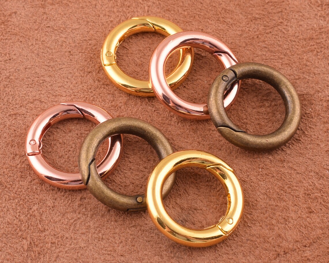Mini Spring Ring 13mm Push Gate Snap Hook Metal Clasp for - Etsy