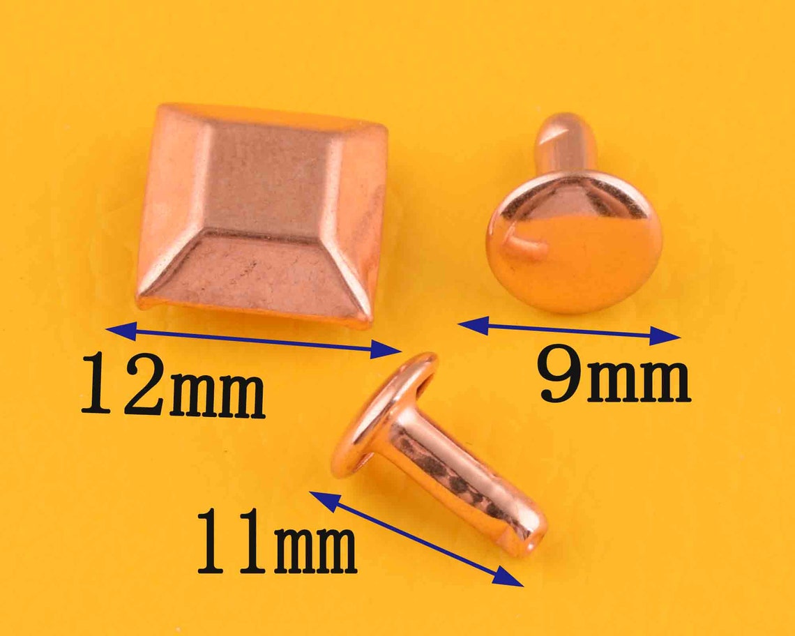 100 Sets Rose Gold Metal Rivets Stud Rapid Rivets12119mm | Etsy