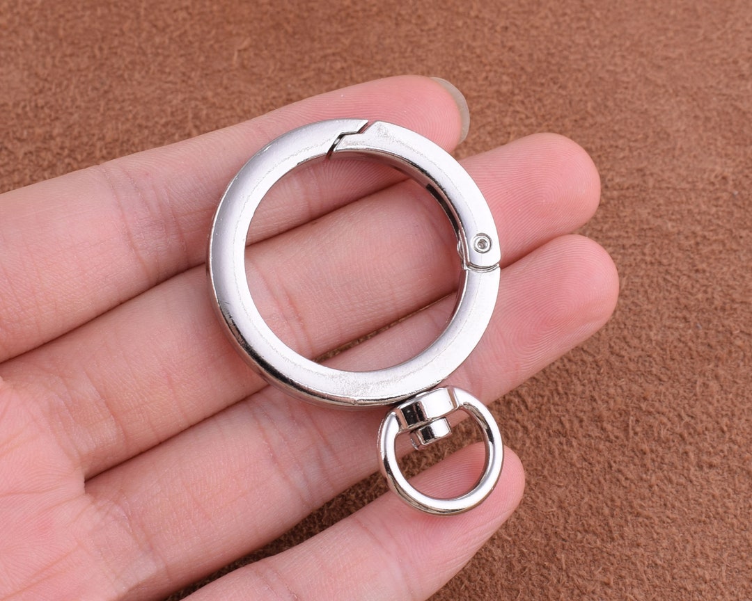 Spring O Ring With Loop,26mm Metal Round Snap Hook,circle Spring Push ...