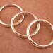 30mm Round Flat Split Ring Key Ring Hook Loop Iron Key Ring Holder Fob ...