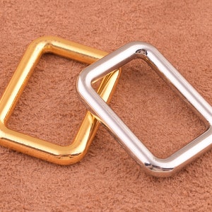 1 Inch Rectangle Metal Square Ring Webbing Belt Buckles ,25mm Rectangle ...
