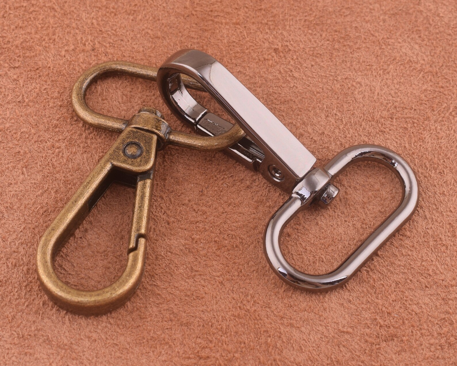 6pcs Bronze/silver Swivel Clasp 1 Inch Snap Hook 2648mm Metal | Etsy