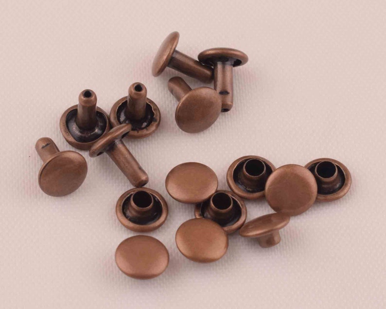 Double Cap Rivets 97mm Metal Rivetscopper Rivets Studs Pack - Etsy