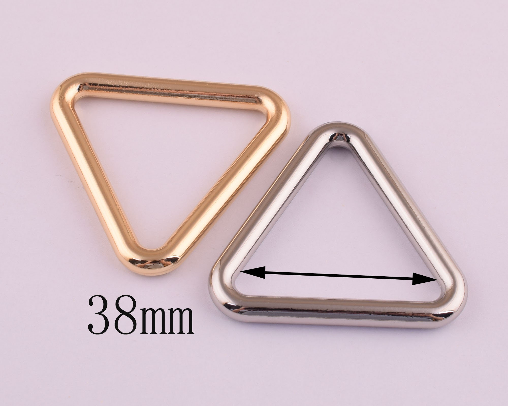 3 Colors Metal Triangle Ring Slide Buckles Fasteners Belt - Etsy