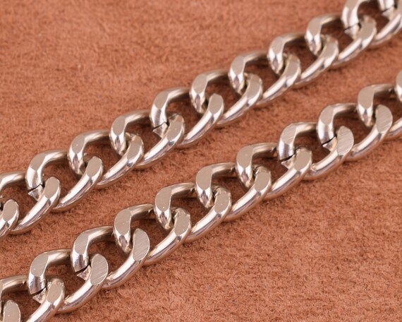 Chunky Curb Chain1210mm Aluminum Twisted Curb Chainsilver - Etsy