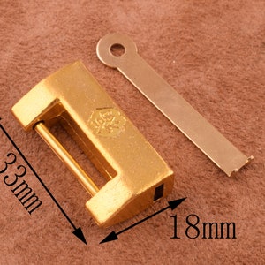 Vintage Lock Vintage Gold Lock and Key Vintage Padlock Antique Lock ...