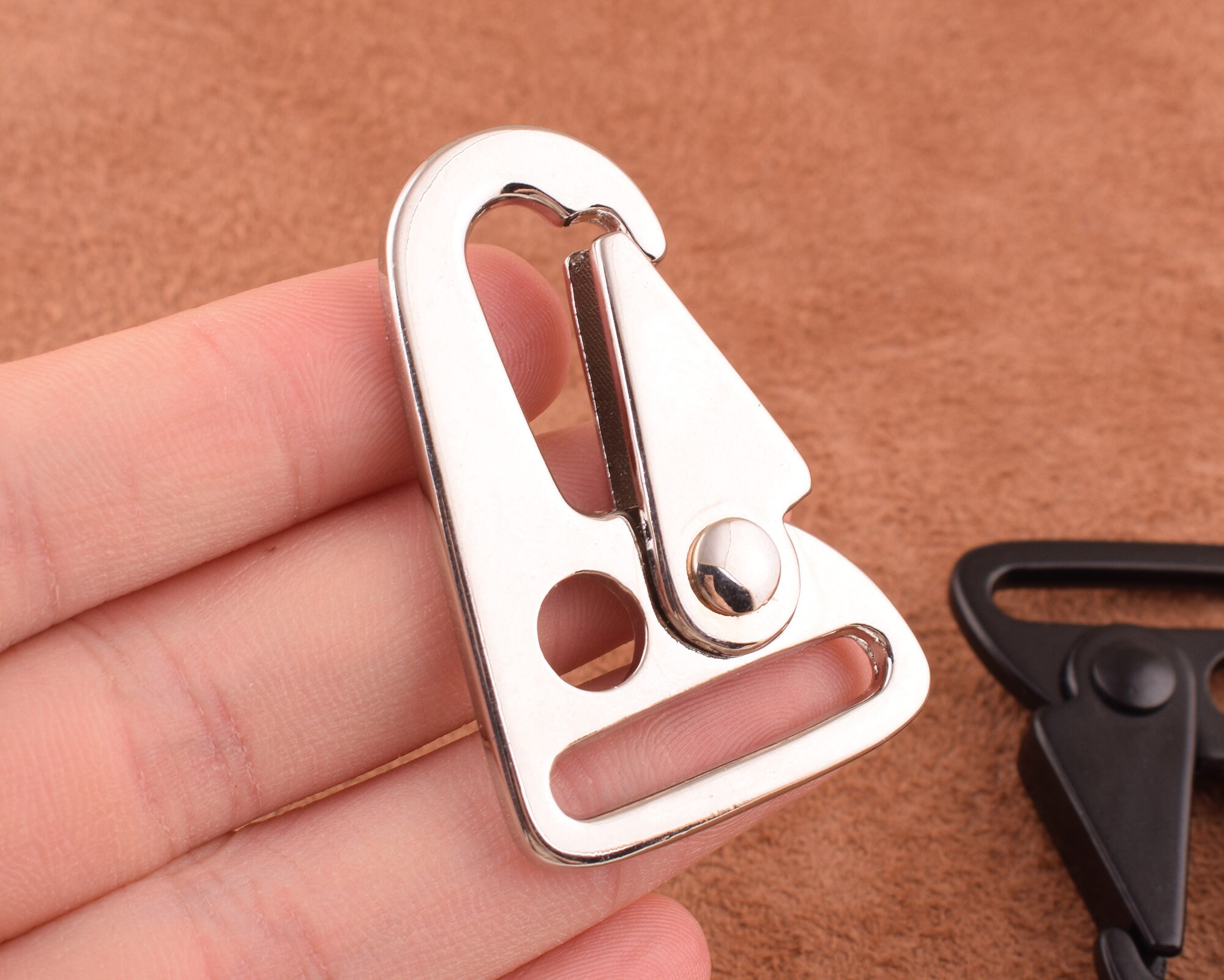 1 inch Heavy Duty Spring Snap Hookblack/silver Spring | Etsy