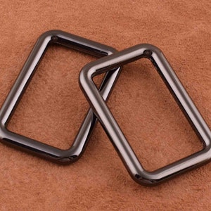 Gunmetal Rectangle Ring,rectangular Wire Loops/40*23mm Rings Strap Ring ...