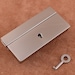Matte Silver Purse Locks With Key Flip Lock 7638mm Square Twist Turn ...