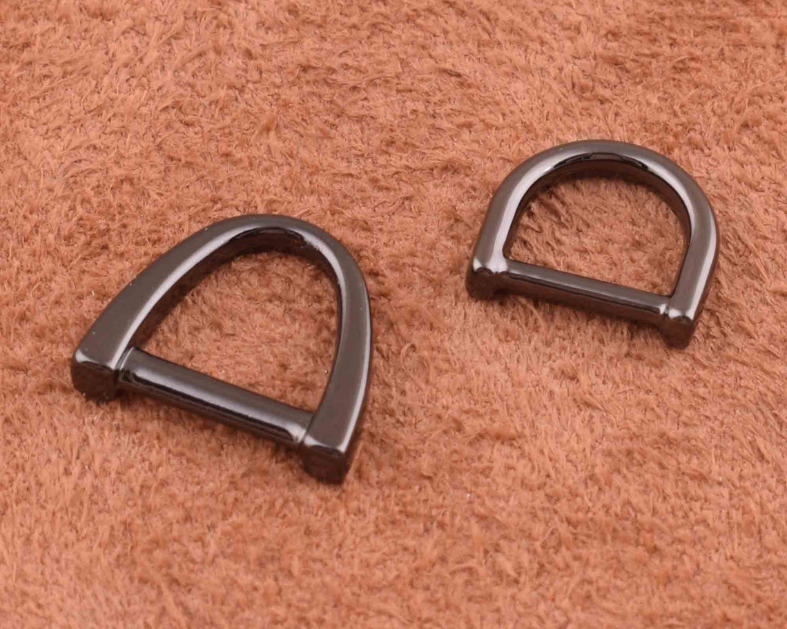 15pcs Small D Rings 8mm and 7mm Gunmetal D Ring Buckle Purse - Etsy