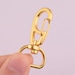 Gold Medium Weight Push Gate Swivel Snap Hooks/clasps/clips - Etsy