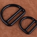 Half Round Double Ring,slot and Hole Loop Buckle,double Bar D Ring 1 ...