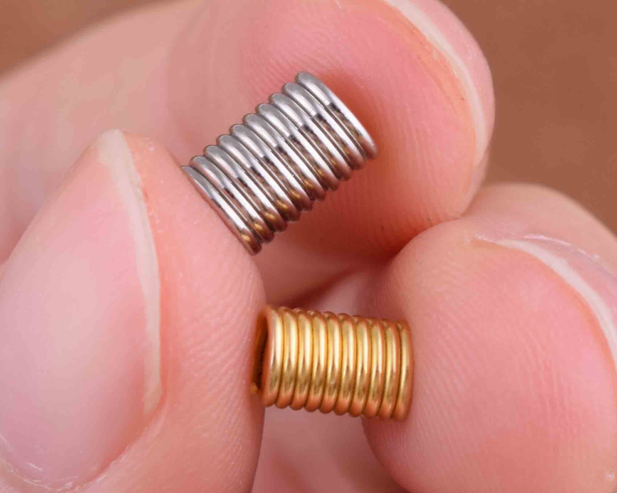 Spring Coil Bead End Tip Cap Connectorsspring Coil Crimp - Etsy