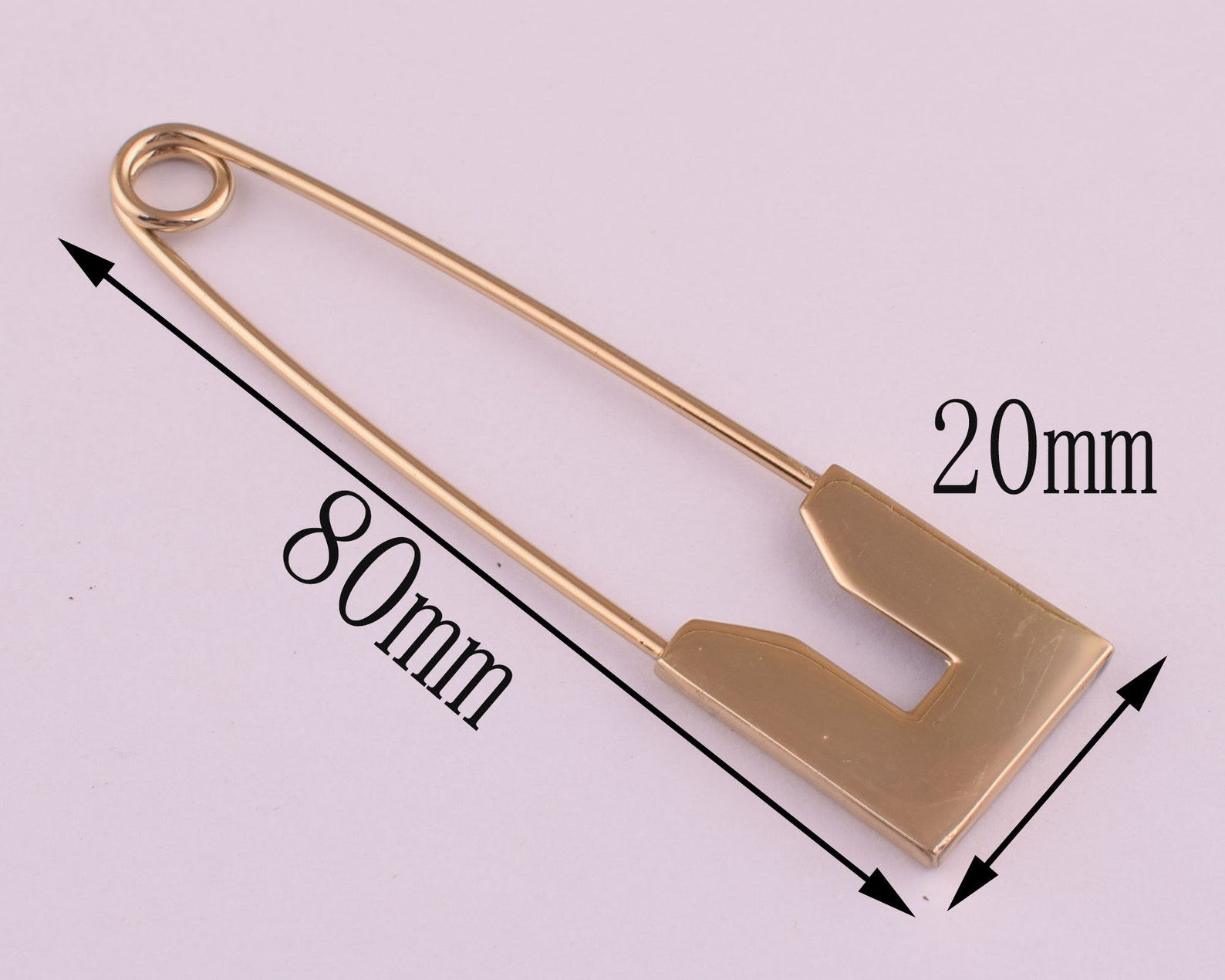 Jumbo Safety Pins 10 Pieces Light Gold/gunmetal Large Safety - Etsy