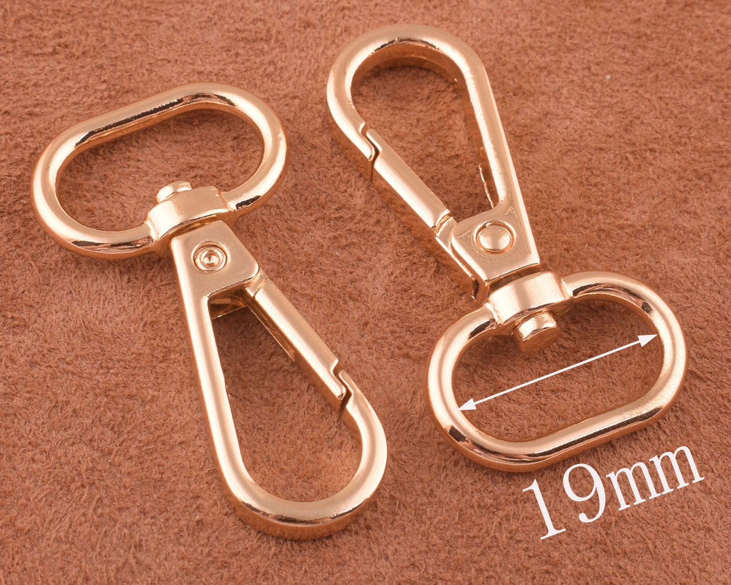 6pcs Zinc Alloy Push Gate Hook Light Gold 19/16mm Swivel Hook - Etsy