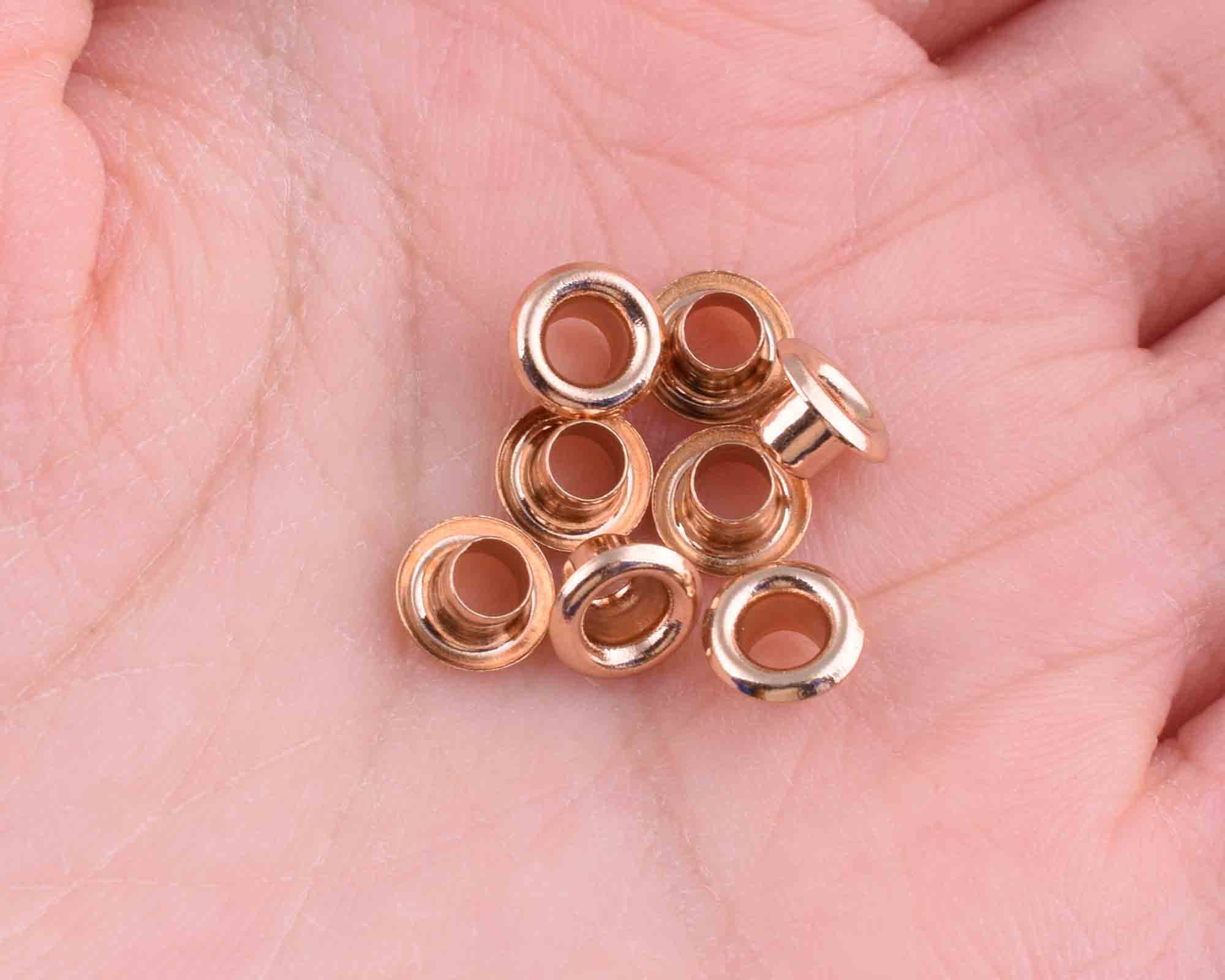 Metal Grommets rivets3mm Eyelets Grommets gold Round Eyelets | Etsy