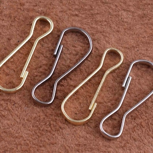 Lanyard Spring Clips Mini Lanyard Hooks,20*7mm Silver/light Gold ...