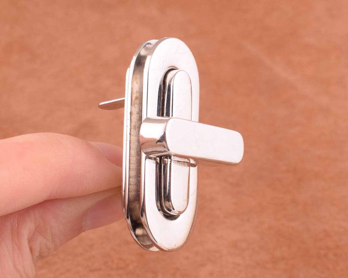 1pcs Twist Turn Locks Purse Closure Leather Craft Accessory-39*45mm ...