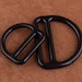 Half Round Double Ring,slot and Hole Loop Buckle,double Bar D Ring 1 ...