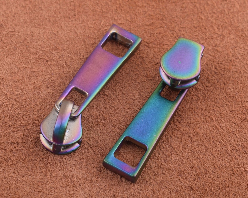 6/10 Silver Head Zipper 7/5mm Slider Pullerlong Pull Zipper | Etsy