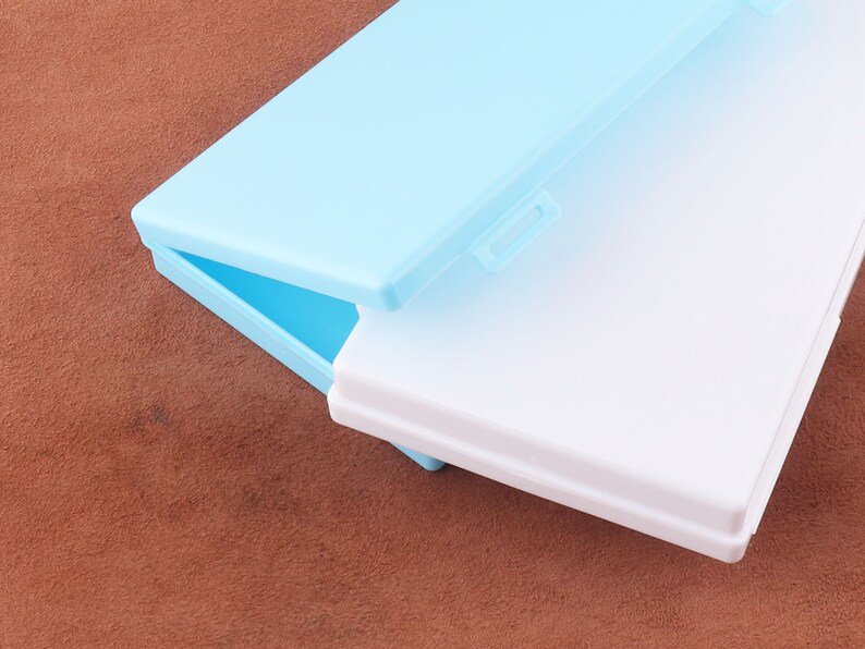 Blue Plastic Boxpersonal Storage Box Containermask Box - Etsy