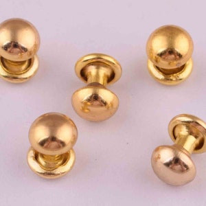 Gold Rivets Rapid Rivets Double Cap Rivets 5*5*6mm Mini Round Rivet ...
