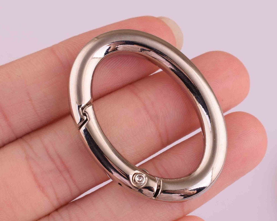 Oval Spring Gate Ring 10pcs Spring Ring Clasp Push Gate Snap | Etsy