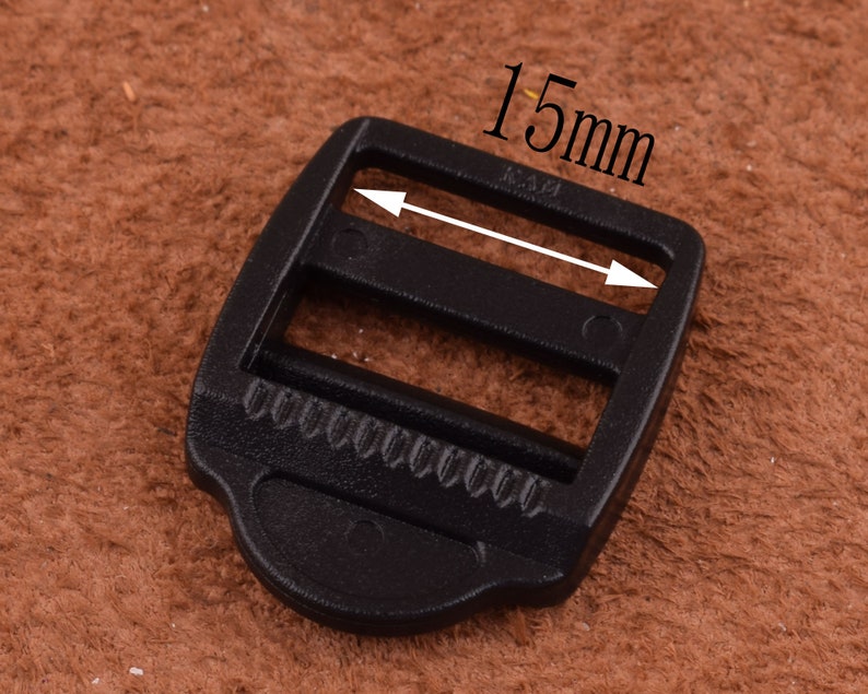 Wholesale Ladder Lock Slider Plastic Buckles Backpack Bag Straps Black ...