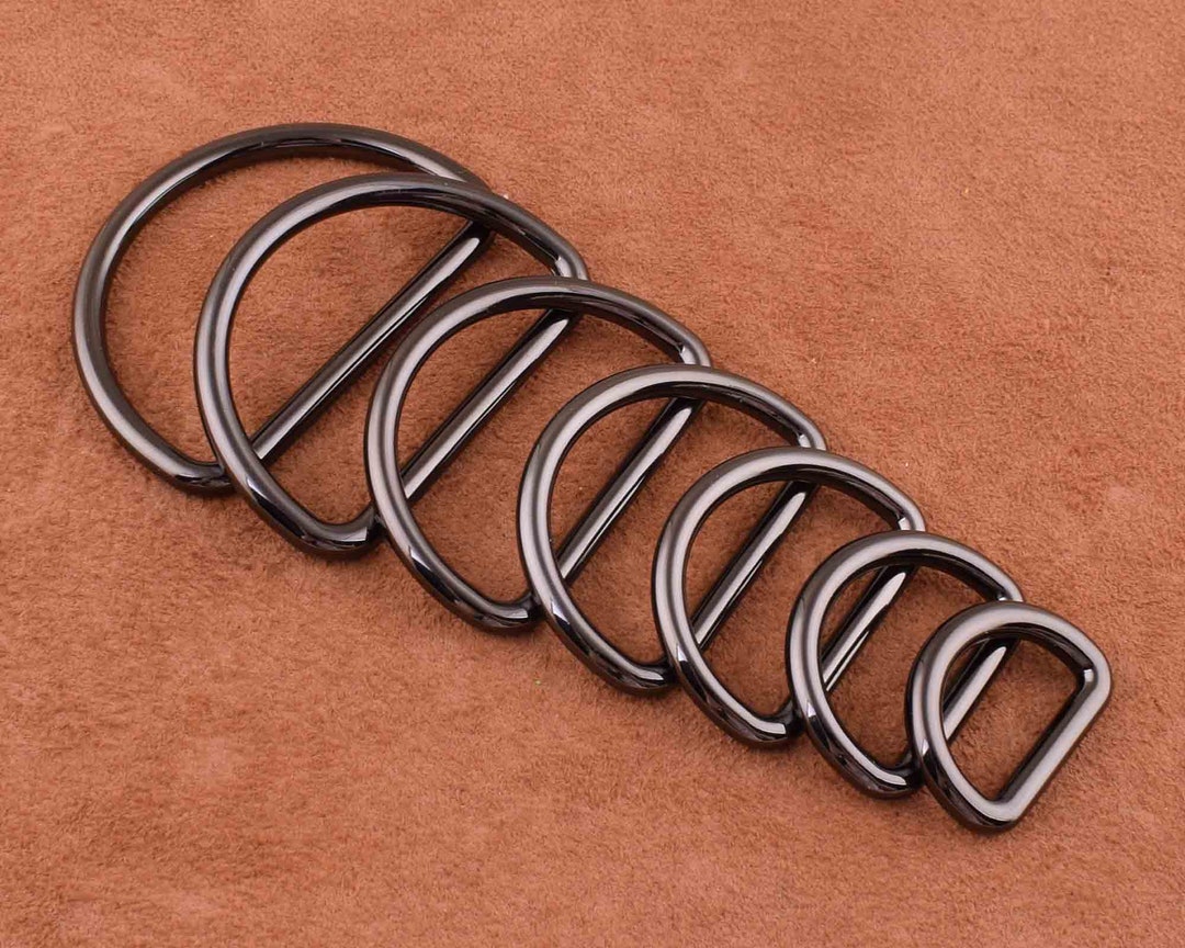 Gunmetal D Rings Belt Buckles D- Rings Metal D Ring/jump Ring Findings ...