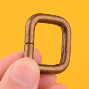8pcs Metal Rectangle Rings Purse Hardware ,bronze Rectangular Rings Bag ...