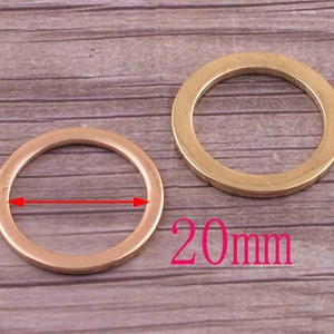 Metal O Rings Welded Metal Loops–round Formed Rings–bronze/light Gold ...