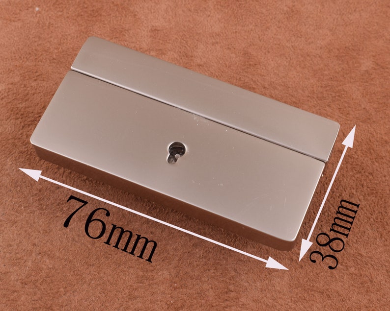 Matte Silver Purse Locks With Key Flip Lock 7638mm Square - Etsy