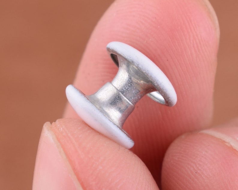 Double Cap Rivets Studs Round Metal Flat Rivets 8mm Rivet | Etsy