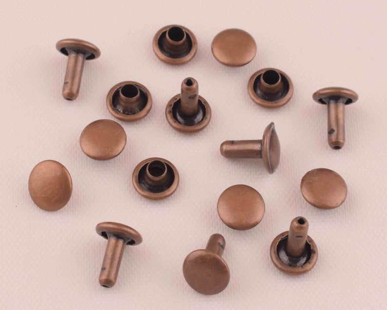 Double Cap Rivets 97mm Metal Rivetscopper Rivets Studs Pack - Etsy