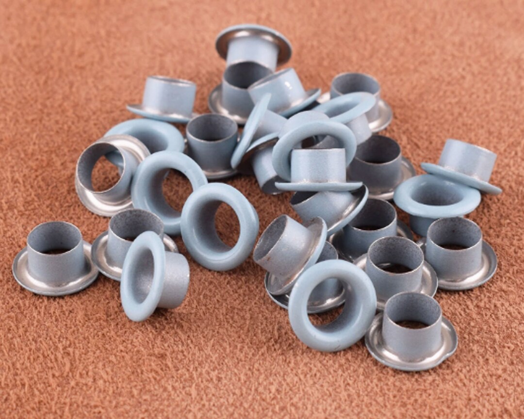 50 PCS Blue Eyelets Grommet Eyelets for Sewing Clothes Leather Canvas ...