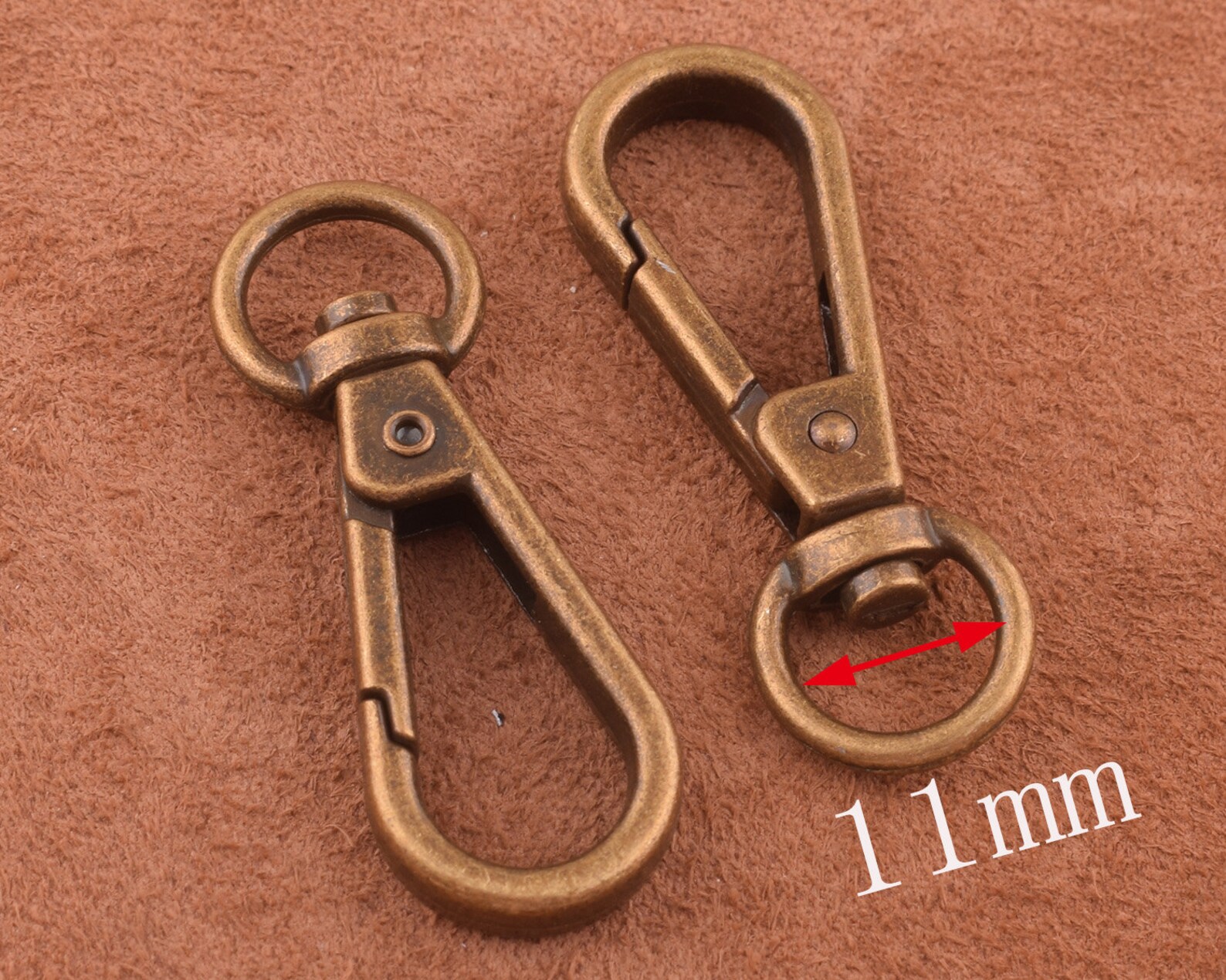 Snap hook 11/14mm zinc alloy Swivel Clasp Metal bronze Swivel | Etsy