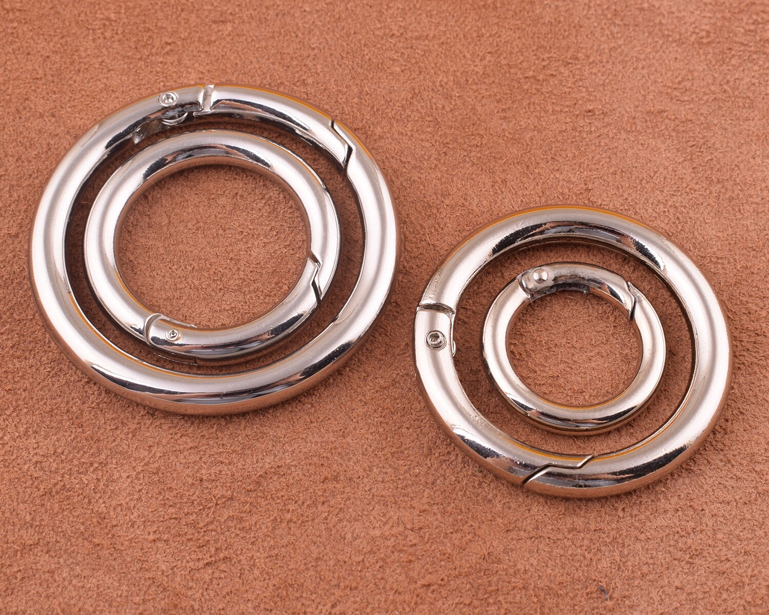 O Ring Spring Gate Ring Metal O Rings 38/30/25/17mm Spring Ring Clasp ...