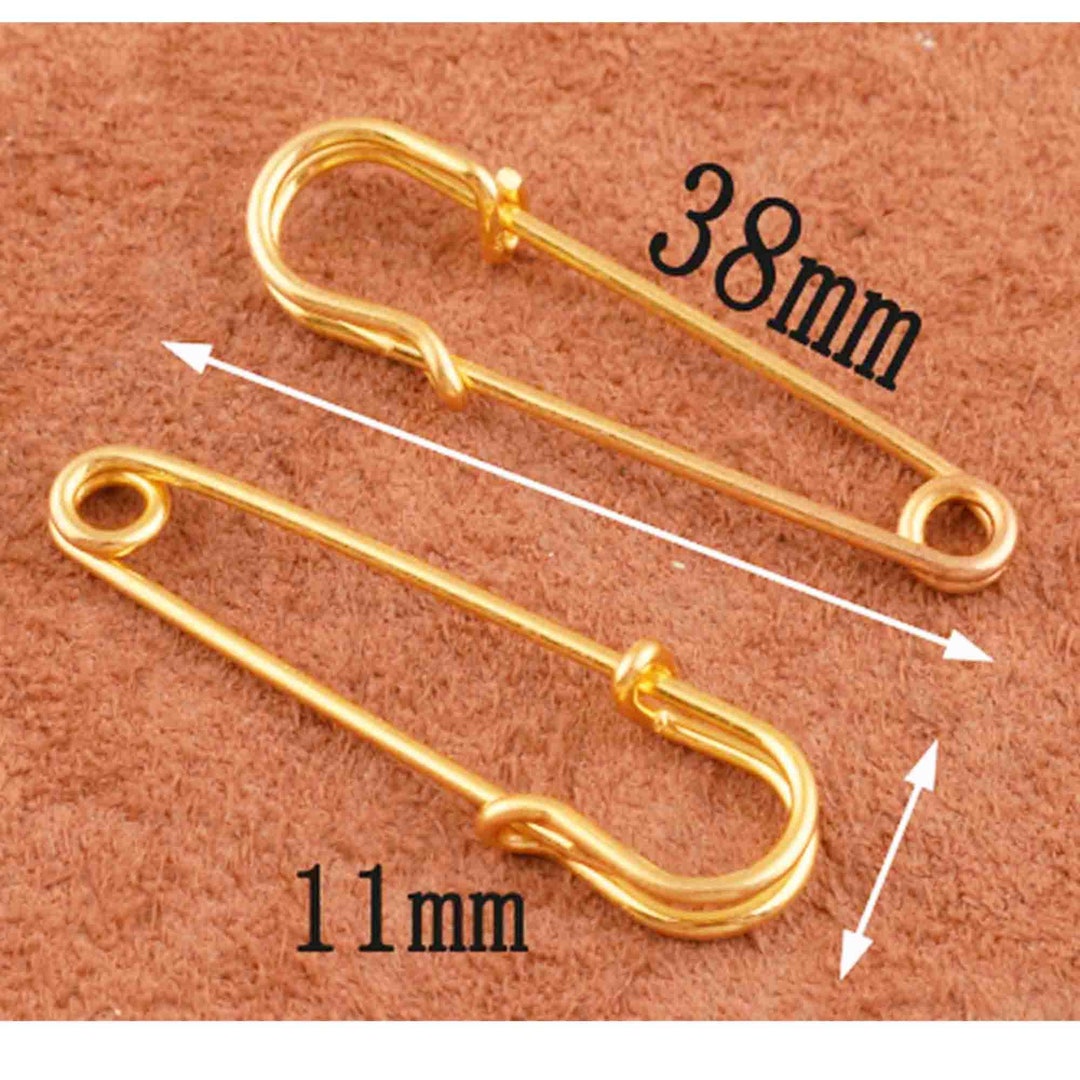 50 Pcs Gold Safety Pins,safety Pin Brooches Jewelry ,safety Pin for ...