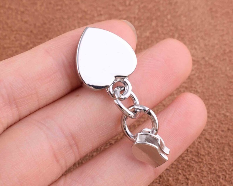 Heart Shape Metal Zipper Head 3 Zipper Pulls Zipper - Etsy