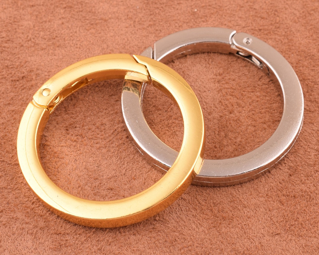 1.25 Inch Gold/silver Flat Spring Hook 4pcs 33mm Push Gate Snap Hook ...