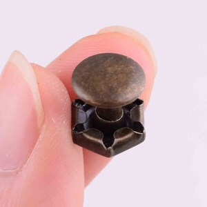Hexagon Shape Metal Rivets,double Cap Rivets 10mm Rivets and Studs,iron ...
