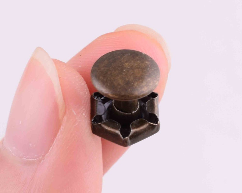 Hexagon Shape Metal Rivetsdouble Cap Rivets 10mm Rivets and - Etsy